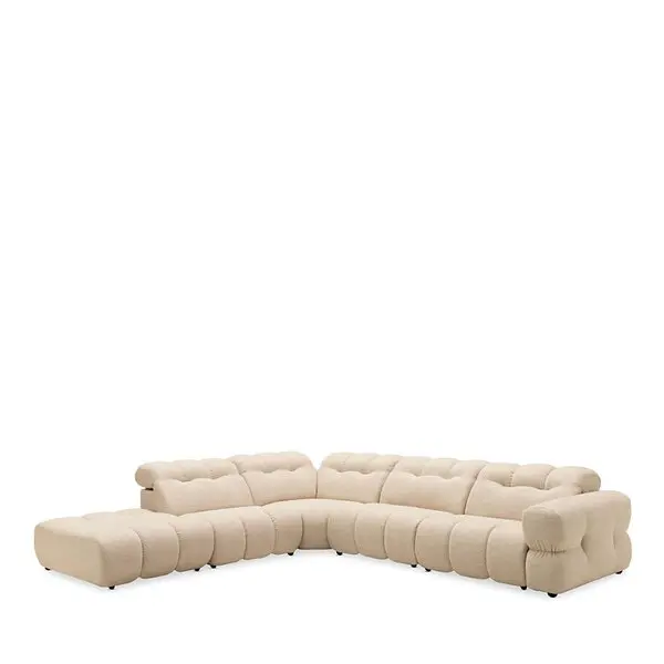 CHATEAU D'AX Marcella 5 Piece Power Sectional - W Wheat