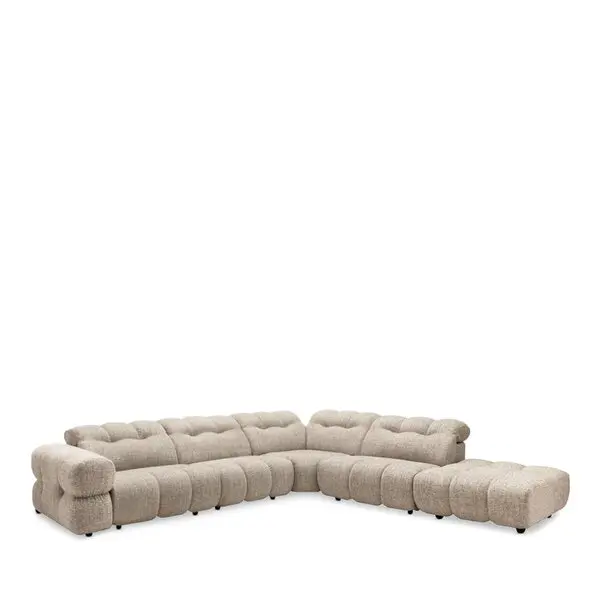 CHATEAU D'AX Marcella 5 Piece Power Sectional - X Grey
