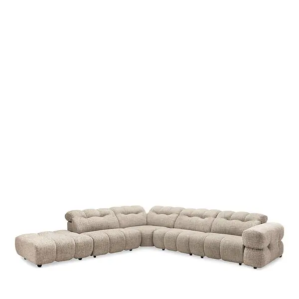 CHATEAU D'AX Marcella 5 Piece Power Sectional - X Grey