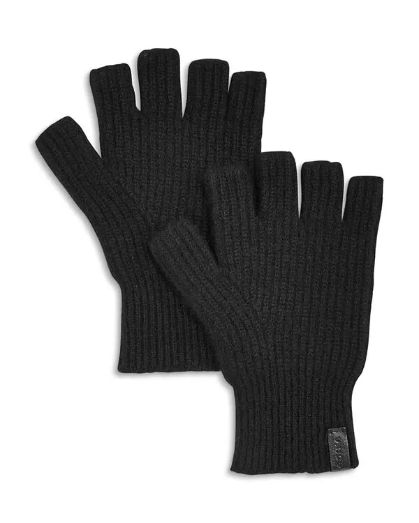 Vince Fingerless Gloves - Black
