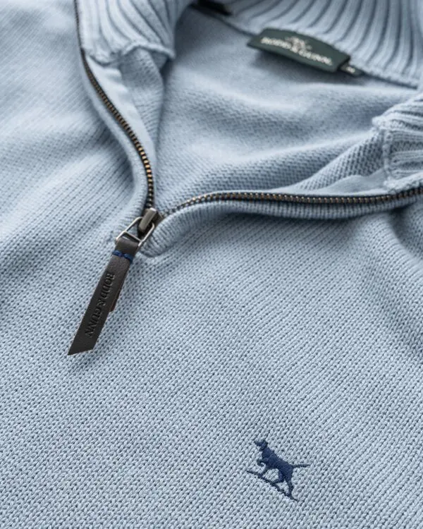 Rodd & Gunn Merrick Bay Quarter-zip Sweater - Glacier