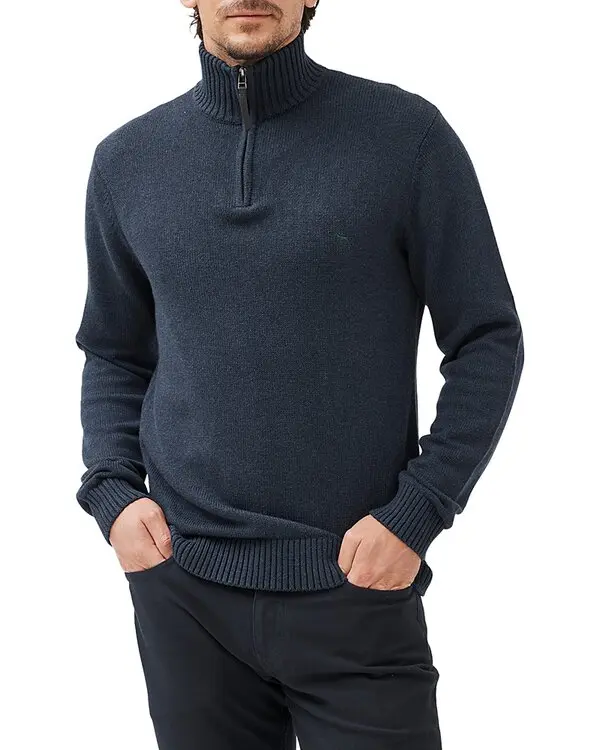 Rodd & Gunn Merrick Bay Quarter-zip Sweater - Ink