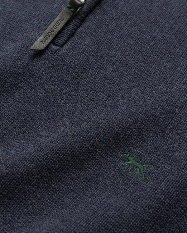 Rodd & Gunn Merrick Bay Quarter-zip Sweater - Ink