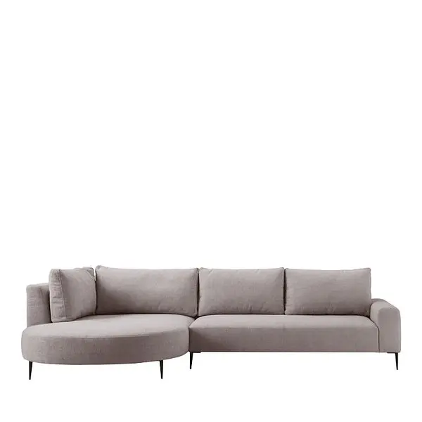 CHATEAU D'AX Giacomo 2-piece Sectional - X Dark Grey