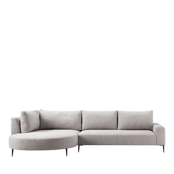 CHATEAU D'AX Giacomo 2-piece Sectional - X Grey