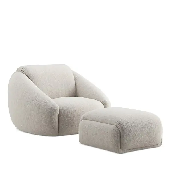 CHATEAU D'AX Florentina Fabric Swivel Chair Exclusive - W Cream