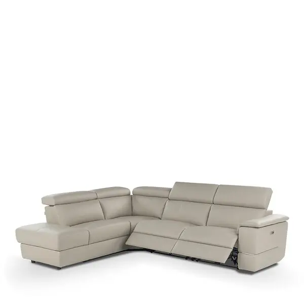 GIUSEPPE NICOLETTI Ronaldo 3 Piece Recliner Sectional - Bull Ice