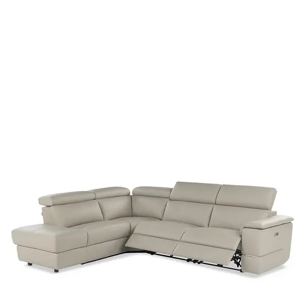 GIUSEPPE NICOLETTI Ronaldo 3 Piece Recliner Sectional - Bull Tortora