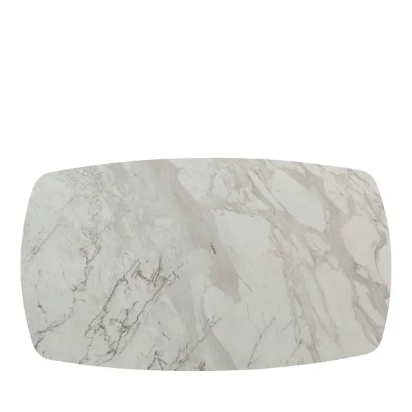 THEODORE ALEXANDER Repose Wooden Coffee Table With Marble Top - Gray Oak