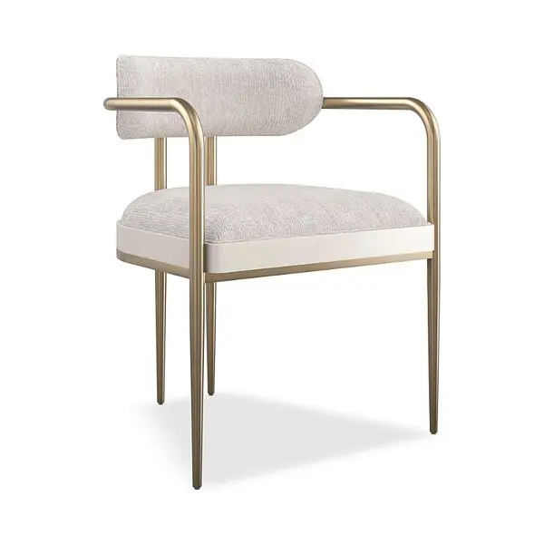 CARACOLE Emphasis Dining Chair - Ivory/light Taupe