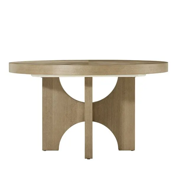 THEODORE ALEXANDER Catalina Extending Round Dining Table - Medium Yellow
