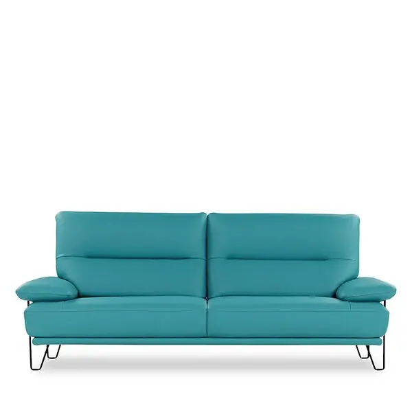 GIUSEPPE NICOLETTI Amica Leather Sofa - Botero Cielo