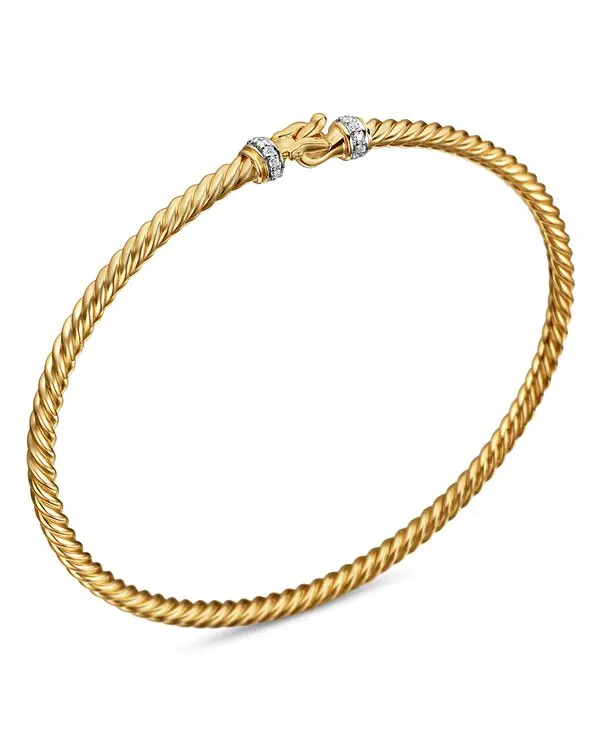 David Yurman Buckle Classic Cable Bracelet