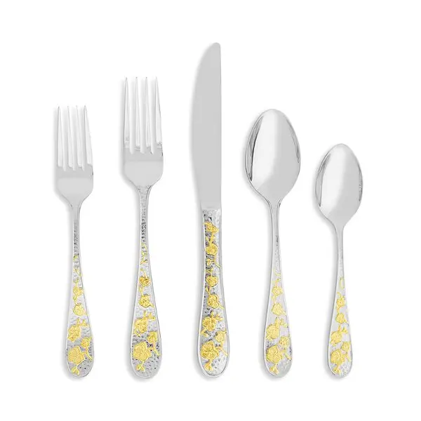 Michael Aram Orchid Gold 5-piece Flatware Place Setting - Stainless Steel/gold