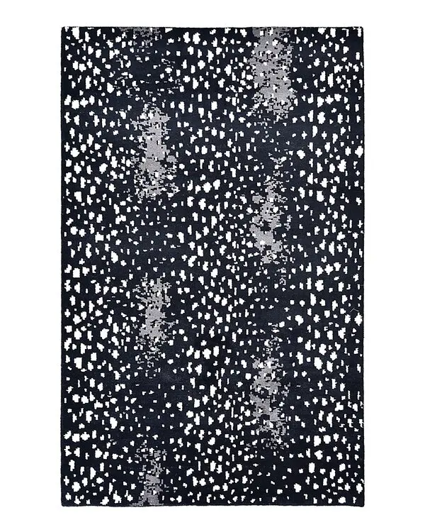 TIMELESS RUG DESIGNS Louis S3253 Area Rug, 9' X 12 - Black