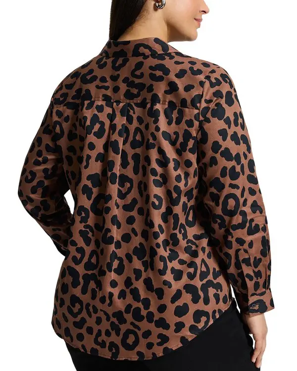 Foxcroft Charlie Cheetah Long Sleeve Shirt