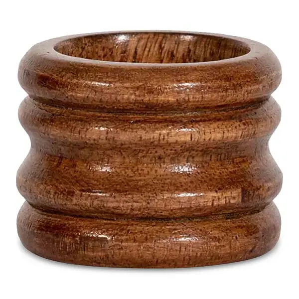 JULISKA Bilbao Wood Napkin Ring - Brown