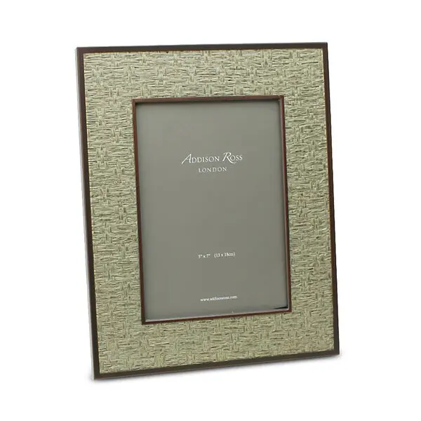 ADDISON ROSS Rattan Frame 5 X 7 - Moss