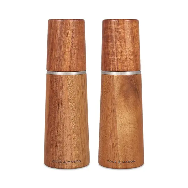 COLE & MASON Marlow Acacia Wood Salt And Pepper Mills - Brown