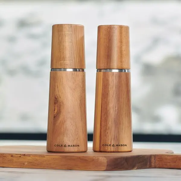 COLE & MASON Marlow Acacia Wood Salt And Pepper Mills