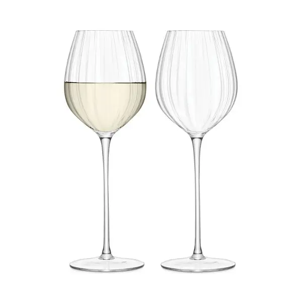 LSA Aurelia White Wine Glass, Set Of 2 - Clear