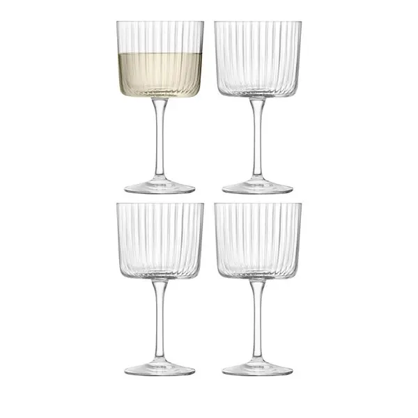 LSA Gio Line Wine Glass, Set Of 4 - Clear