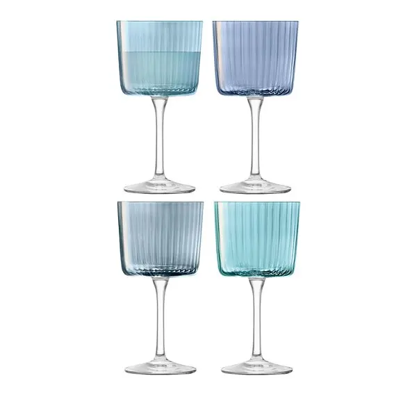 LSA Gems Wine Glass, Set Of 4 - Sapphire