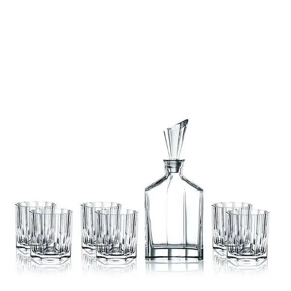 NACHTMANN 7 Piece Decanter & Tumbler Set - Clear