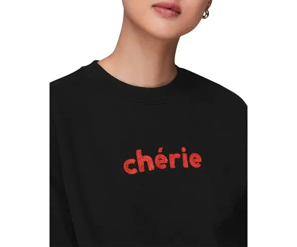 Whistles Cotton Cherie Logo Sweatshirt