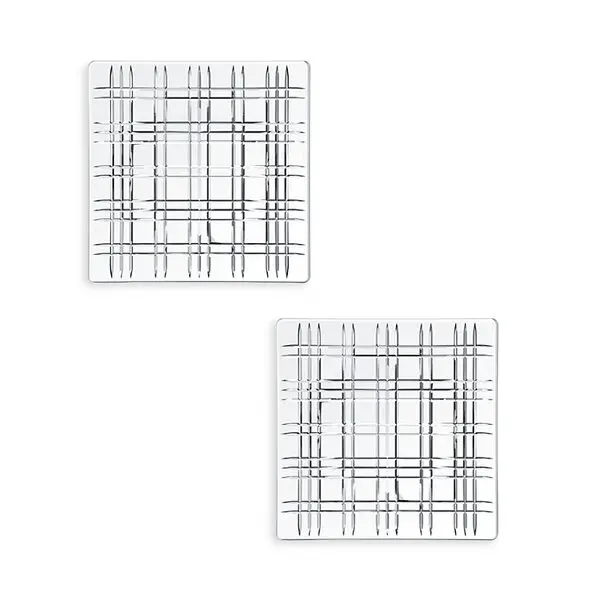 NACHTMANN Square 8 Plates, Set Of 2 - Clear