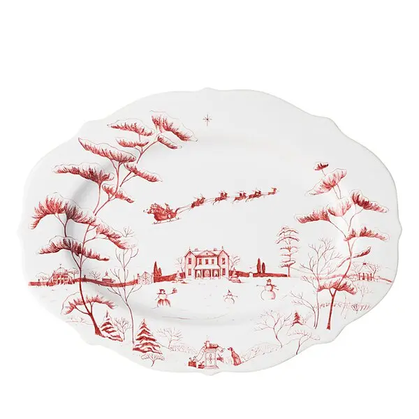 JULISKA Country Estate Winter Frolic 15 Platter - Ruby