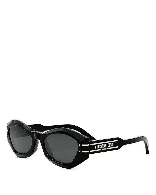 Dior Signature B1u Butterfly Sunglasses - Black/gray Solid