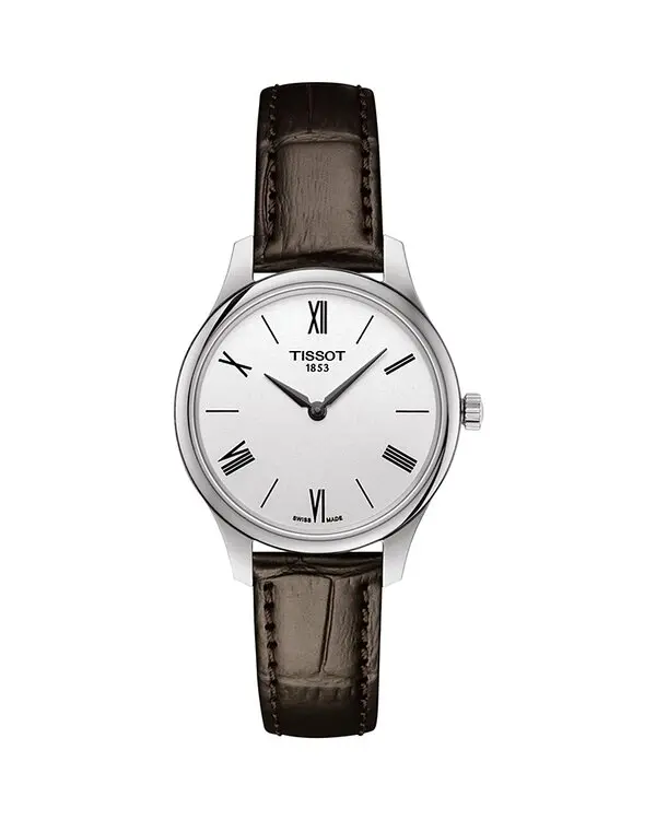 TISSOT Tradition 31mm Watch - Silver/brown