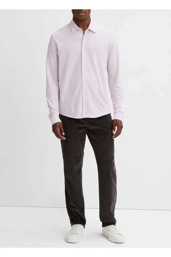 Vince Cotton Piqué Button-front Shirt