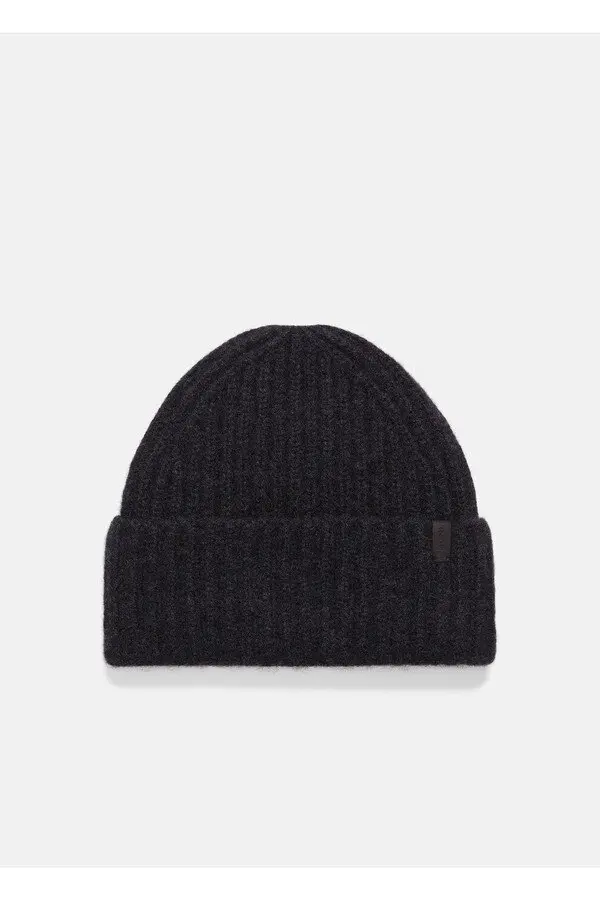 Vince Cashmere Chunky-knit Beanie - Charcoal