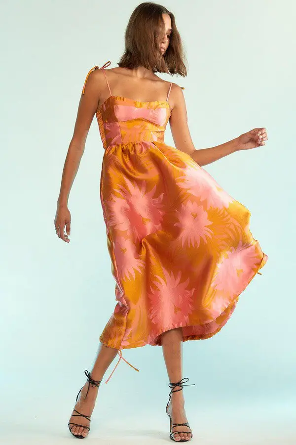 cynthia rowley orange dress Cynthia Rowley Double Take Dress - Pink