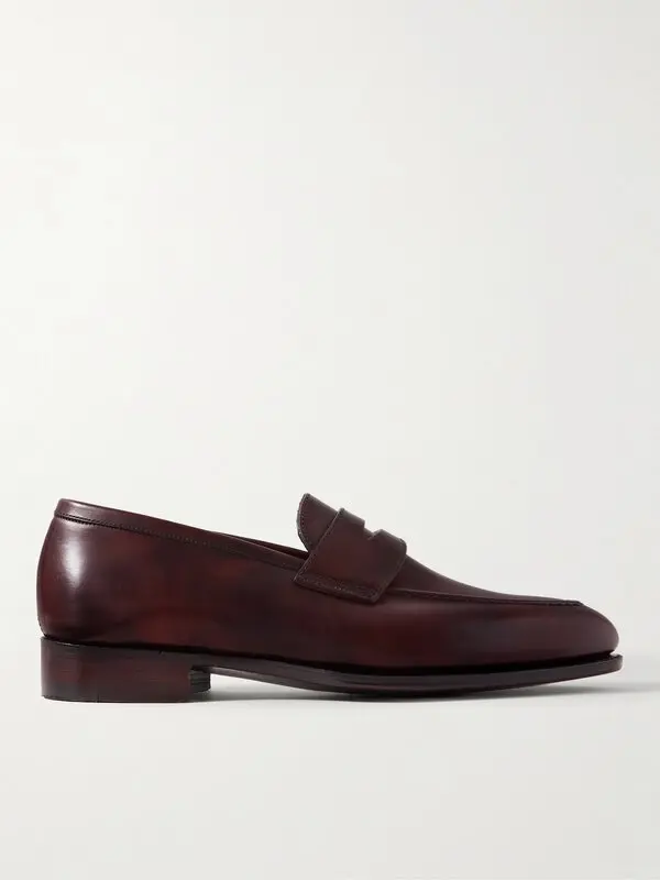 George Cleverley Bradley Ii Leather Penny Loafers
