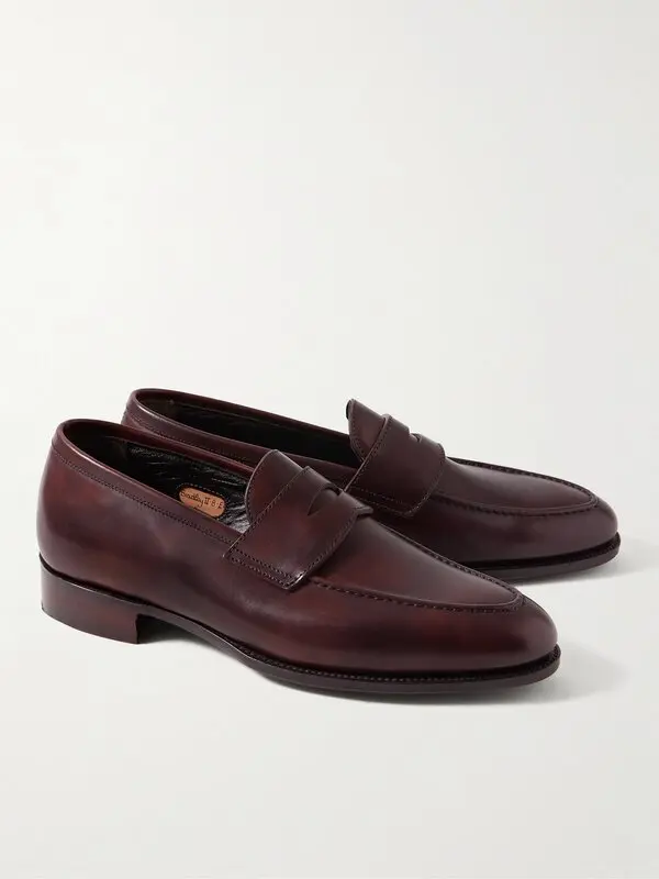 George Cleverley Bradley Ii Leather Penny Loafers