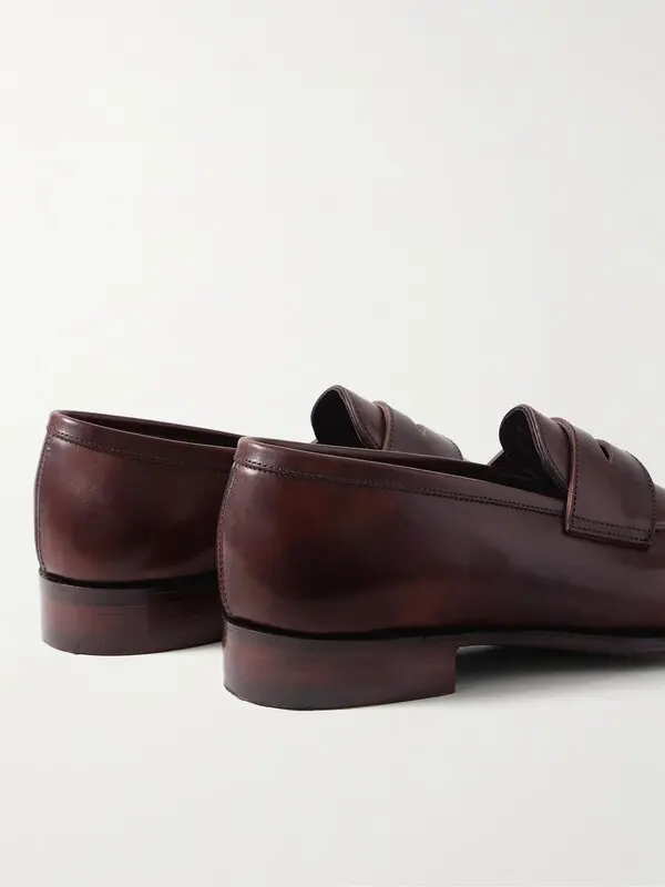 George Cleverley Bradley Ii Leather Penny Loafers
