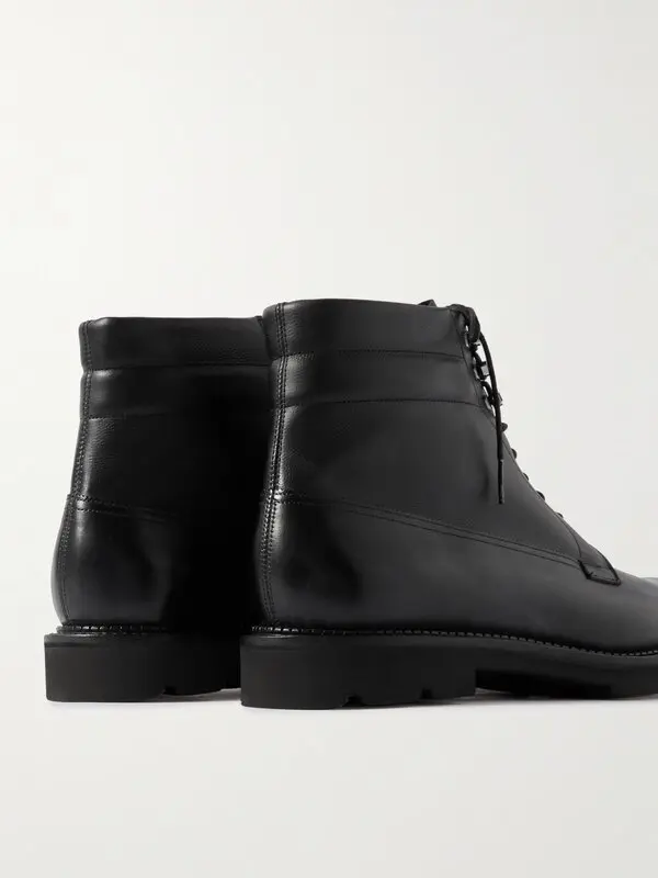 John Lobb Alder Burnished-leather Boots - Black