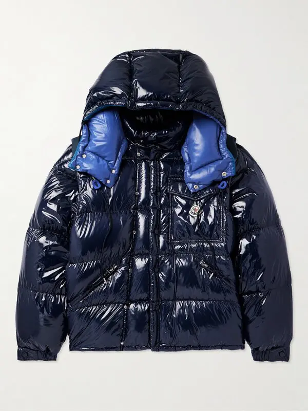 Moncler Karakorum Ripstop Hooded Down Jacket - Blue