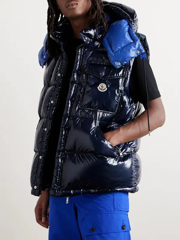Moncler Karakorum Ripstop Hooded Down Jacket - Blue