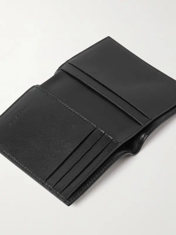 Saint Laurent Upcycled Cross-grain Leather Bifold Wallet