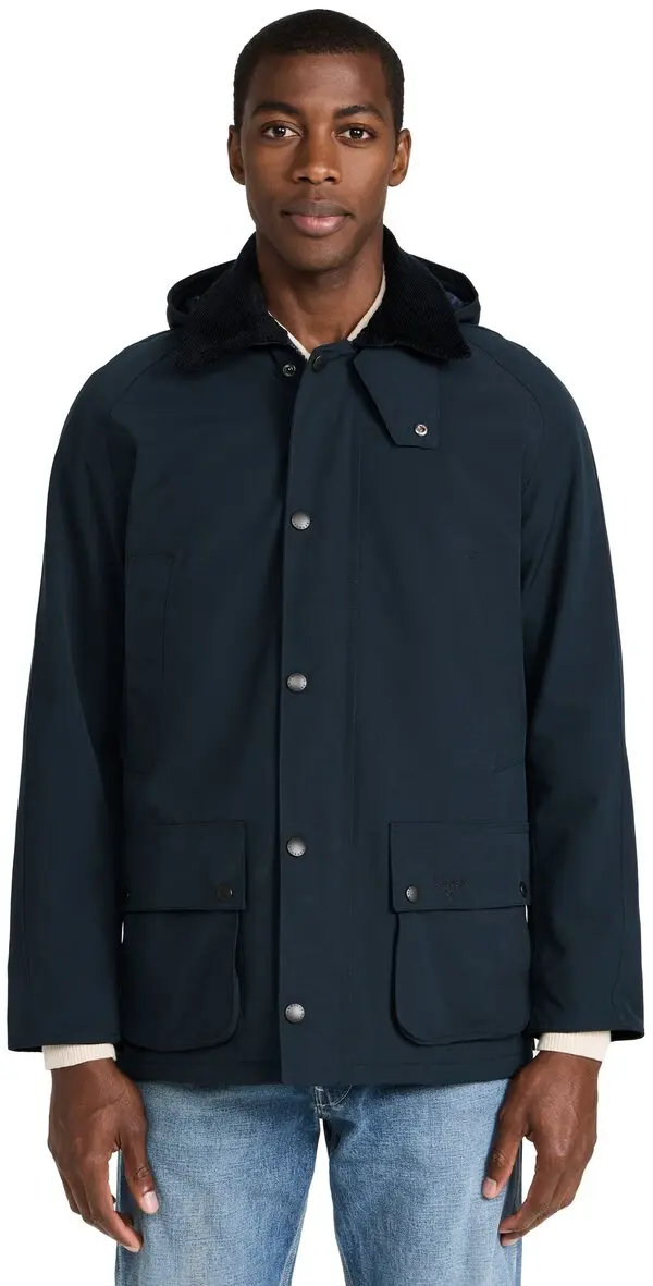 Barbour Winter Ashby Jacket In Navy - 60% Off | Editorialist