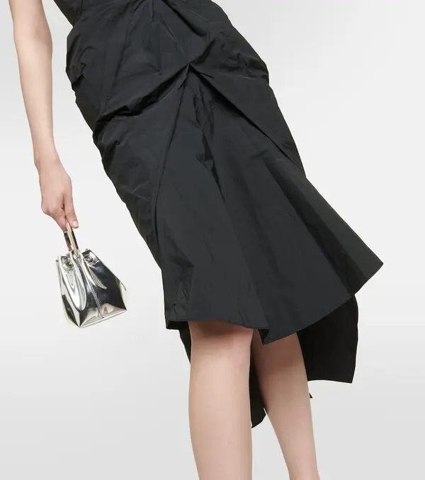 Maticevski Fincher Draped Bustier Midi Dress