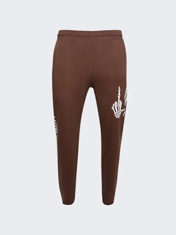 LOCAL AUTHORITY LA La Bones Fleece Sweatpants - Washed Bark