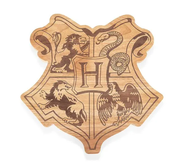 TOSCANA Harry Potter Hogwarts Crest Charcuterie Board - One-color