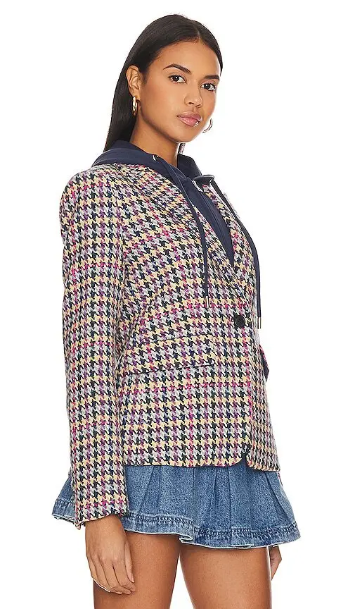 Central Park West Lucia Houndstooth Jacket