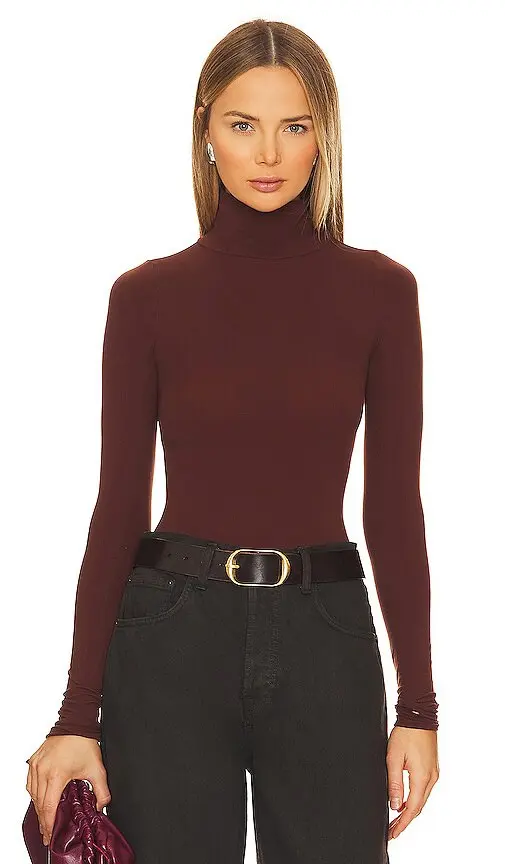 Commando Ballet Turtleneck Bodysuit - Copper