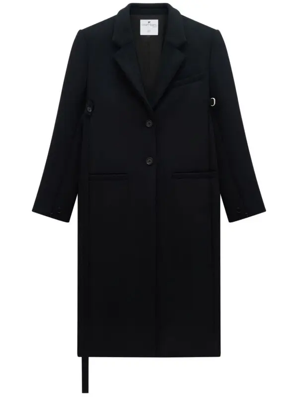 COURREGES Strap-detail Single-breasted Coat